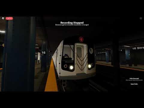 (Roblox) PTA Subway Callaghan Lines R143 [8128] Q Train From Ridgeworth Island to 53rd St Part 2 ...