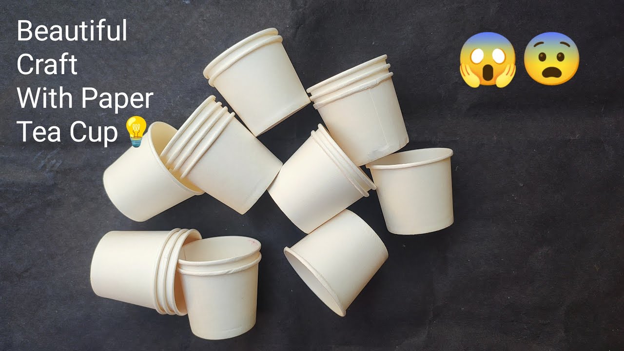 Use And Throw Cup Craft Idea // Birthday Decoration Craft Idea // - YouTube