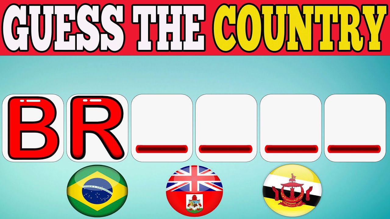 Guess the Country by First 2 Letters! | Country Quiz | Famous Quiz ...