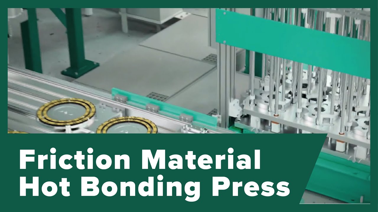 Friction Material | Hot Bonding Press | Wickert hydraulic presses - YouTube