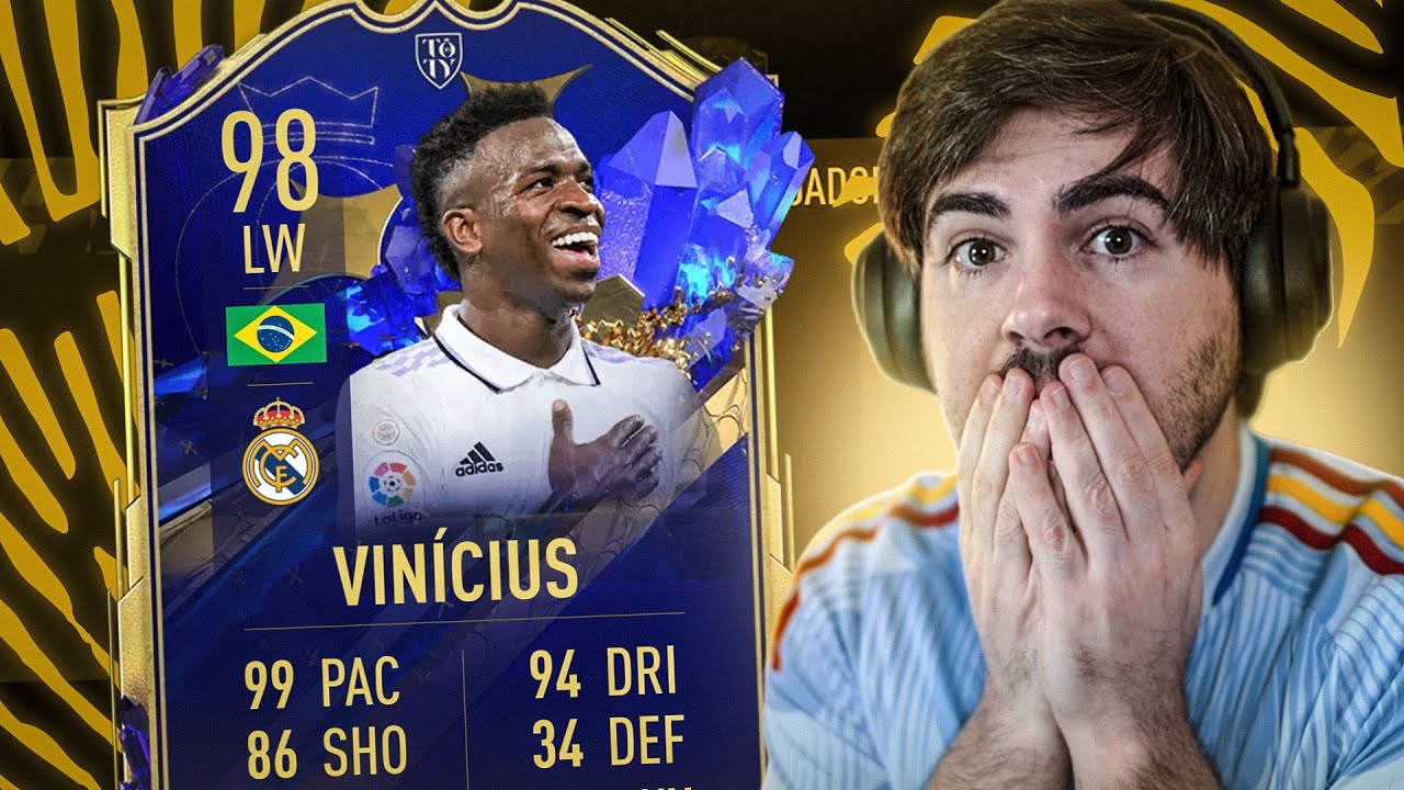 VINI JR TOTY APARECEU! ELE TEM A VELOCIDADE DA LUZ!!! FUT DRAFT FIFA 23 ...