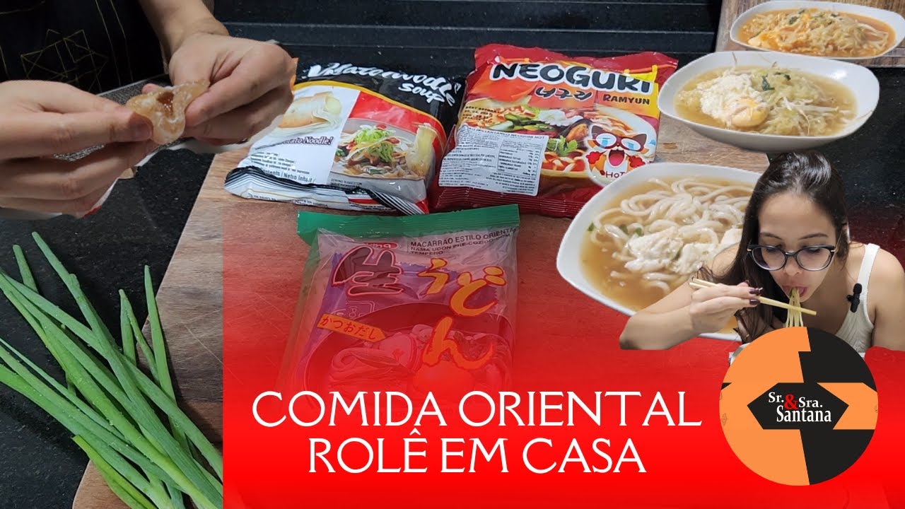 Provamos comidas orientais diferentes - YouTube
