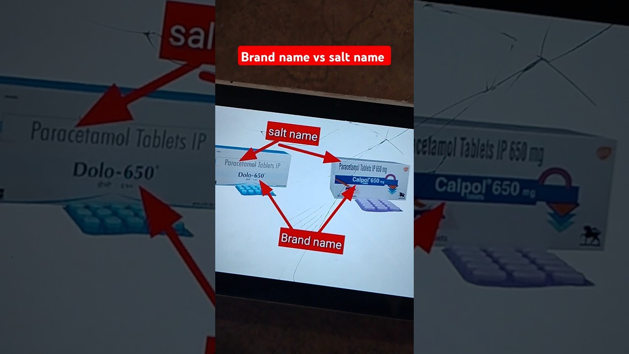 medicine brand name vs Medicine salt name generic name / Generic vs ...