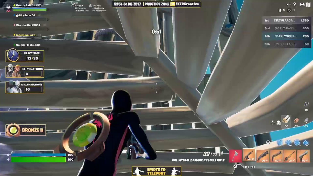 Fortnite practicing. - YouTube