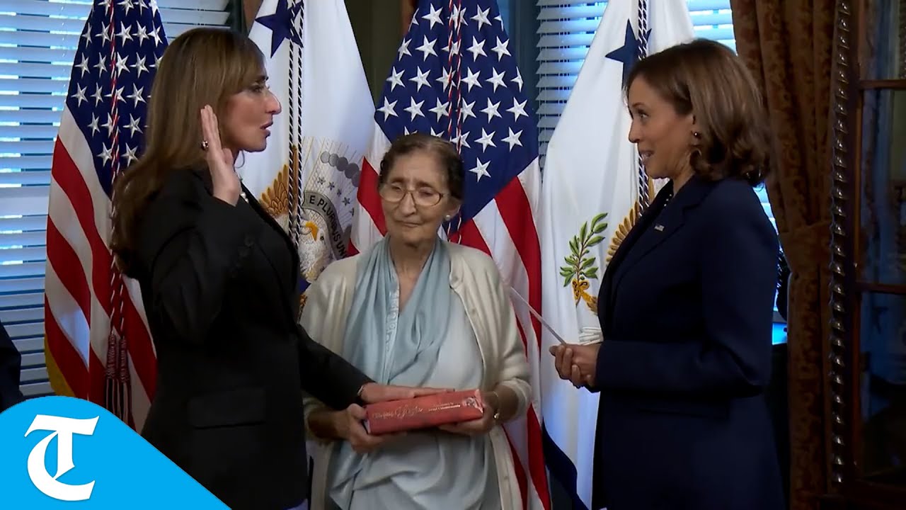 Indian-origin Shefali Razdan Duggal gets emotional as she takes oath as ...