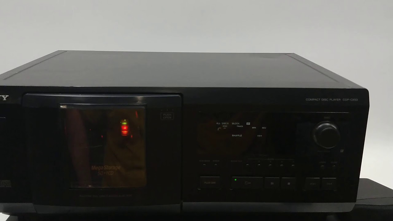 Sony CDP-CX53 50+1 Disc Changer CD Player Test - YouTube