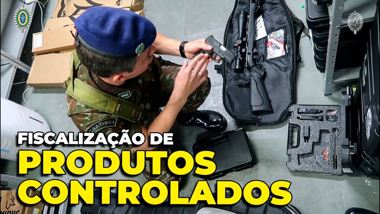 Fiscalização de produtos controlados pelo Exército - YouTube