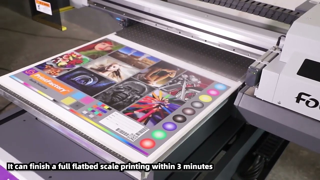 #uv #uvprinter #6090UV A1 6090 flatbed UV printer with 3pcs Epson I3200 ...