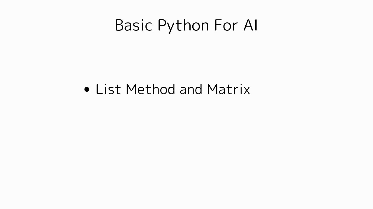 Python for AI EP8 - YouTube
