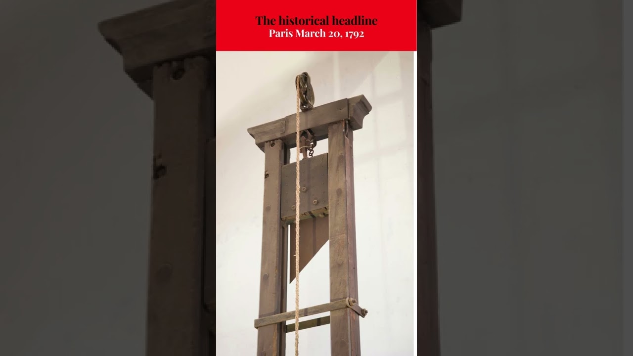Guillotine introduced in France | Paris March 20, 1792 #shorts - YouTube