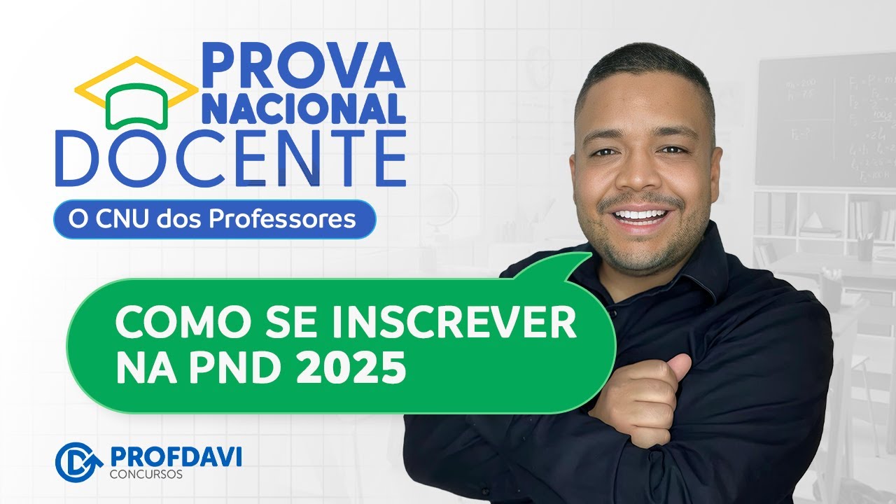 COMO SE INSCREVER NA PROVA NACIONAL DOCENTE PND 2025 - Como Fazer sua ...