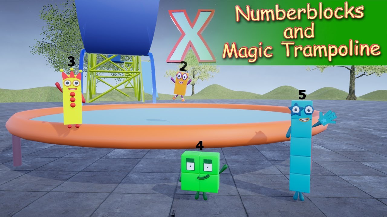 Numberblocks and Magic Trampoline - YouTube