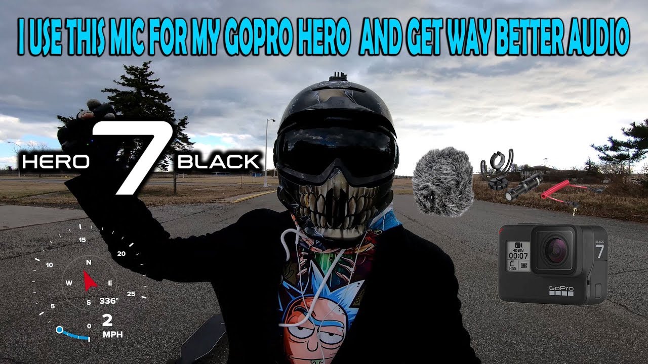 GoPro Hero 7 Black External Rode Mic Wind Test | With 3.5 mm Microphone ...