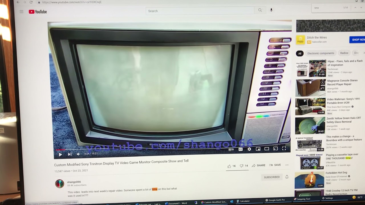 Shango066 projection TV kit comment - YouTube
