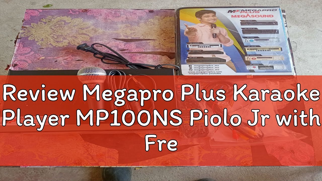 Review Megapro Plus Karaoke Player MP100NS Piolo Jr with Free Wired ...