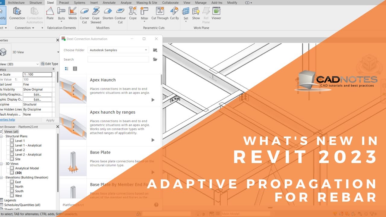 What's New in Revit 2023 - Adaptive Propagation for Rebar - YouTube