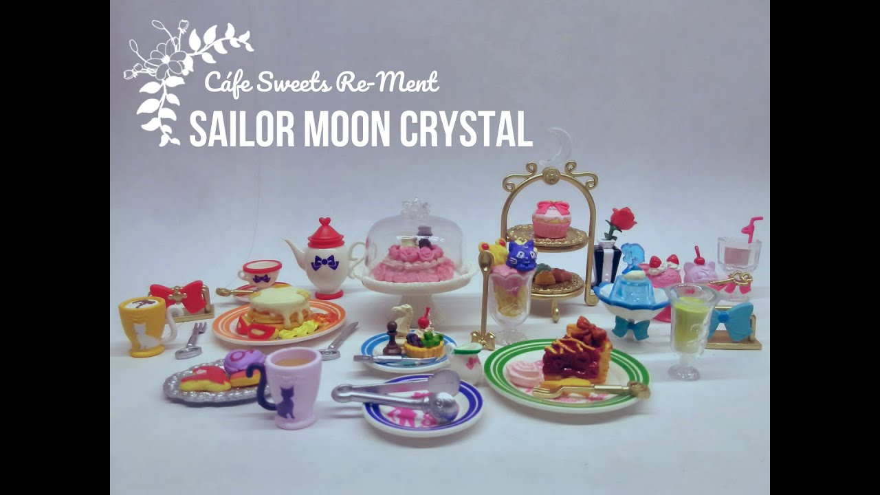 Sailor Moon Crystal Café Sweets Re-Ment Unboxing / Accesorios escala 1: ...