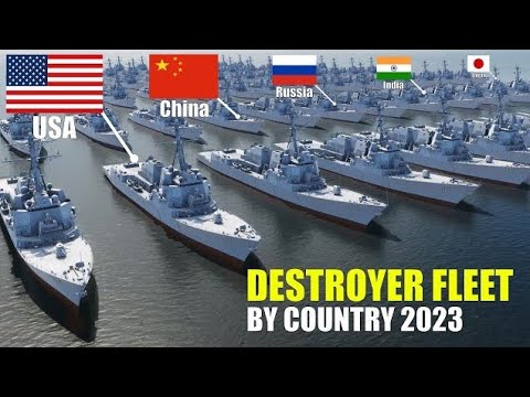Number of destroyers by counties Destroyers Fleet Strength - YouTube