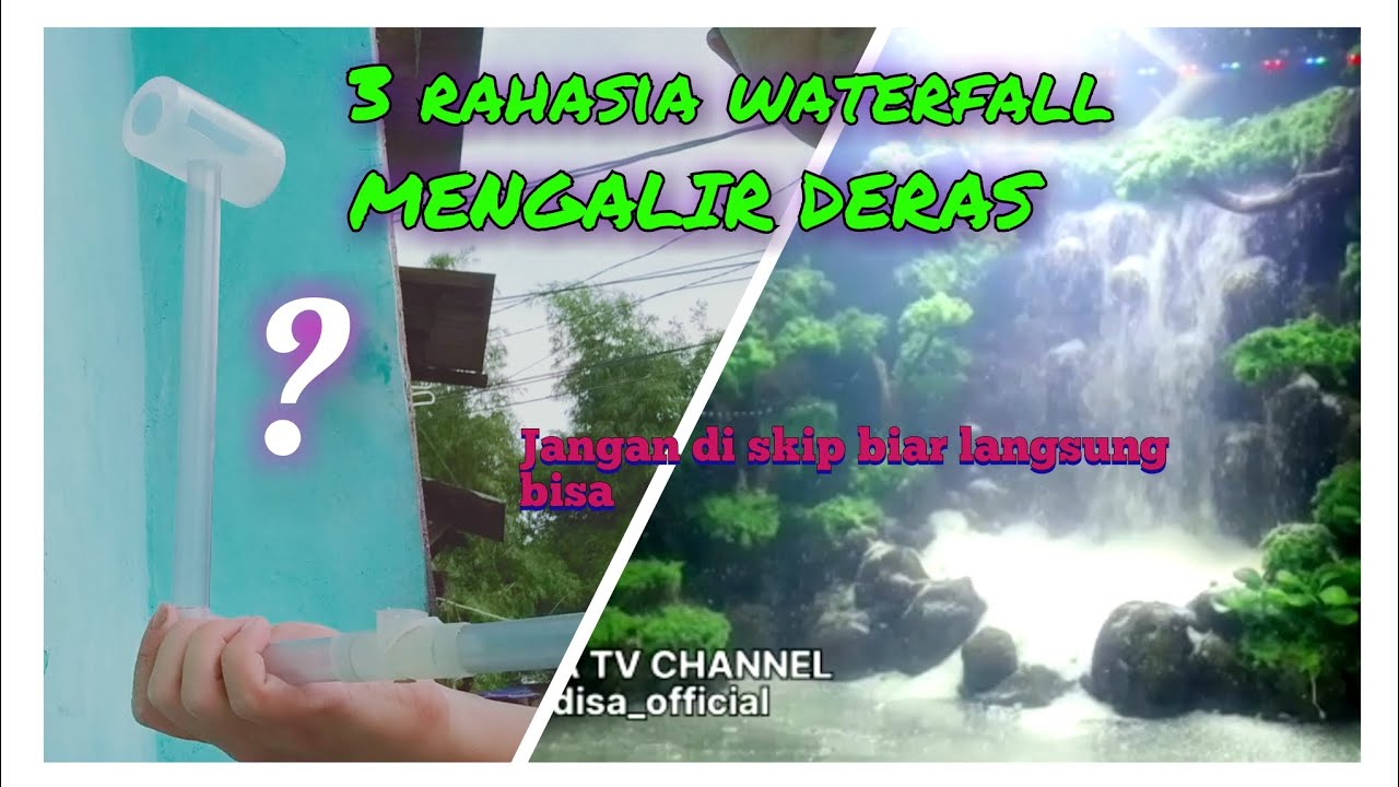 TUTORIAL...cara membuat waterfall deras ( ini dia 3 rahasianya).dijamin kamu bisa - YouTube