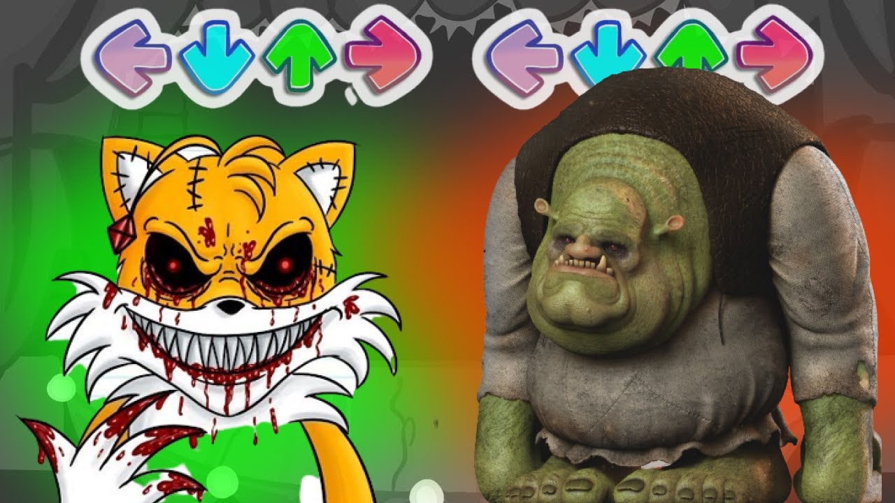 HORROR TAILS and SHREK FNF BATTLE - YouTube