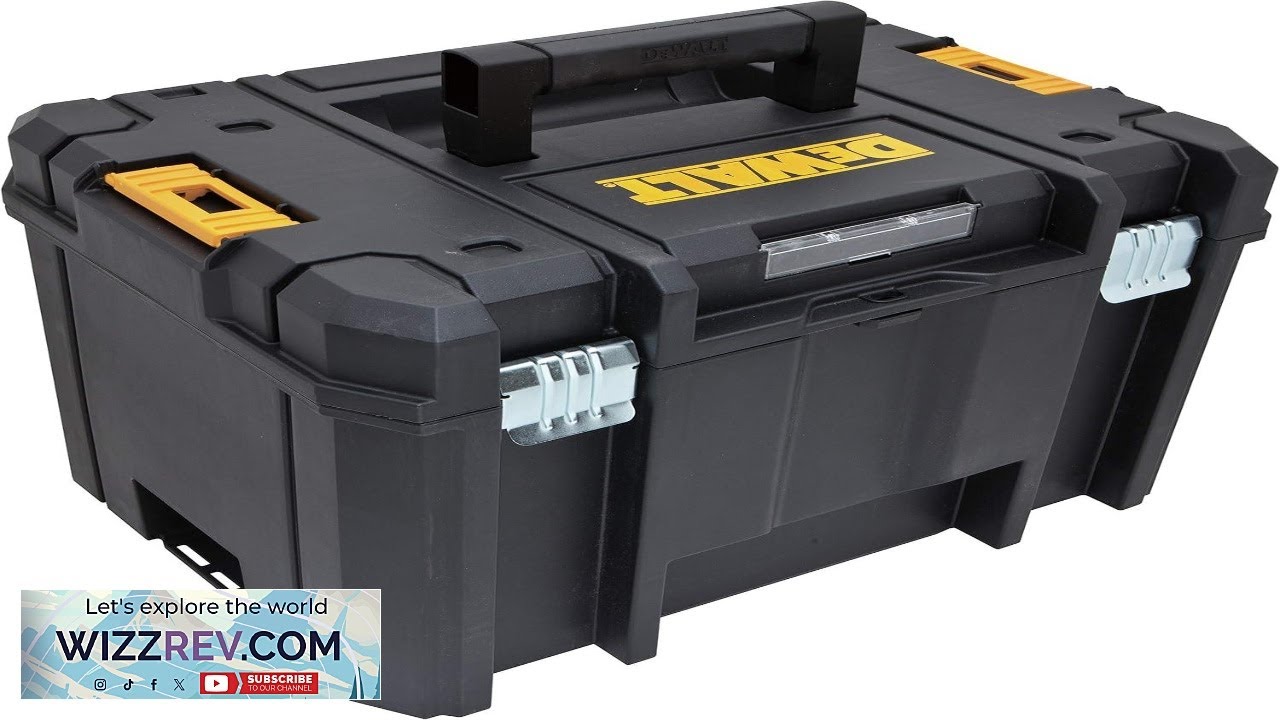 DEWALT TSTAK Tool Box Extra Large Design Removable Tray for Easy Access ...