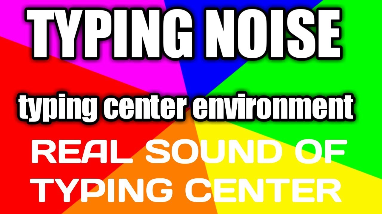 ONLINE BACKGROUND NOISE OF TYPING || TYPING CENTER NOISE (3D) FOR RSSB ...