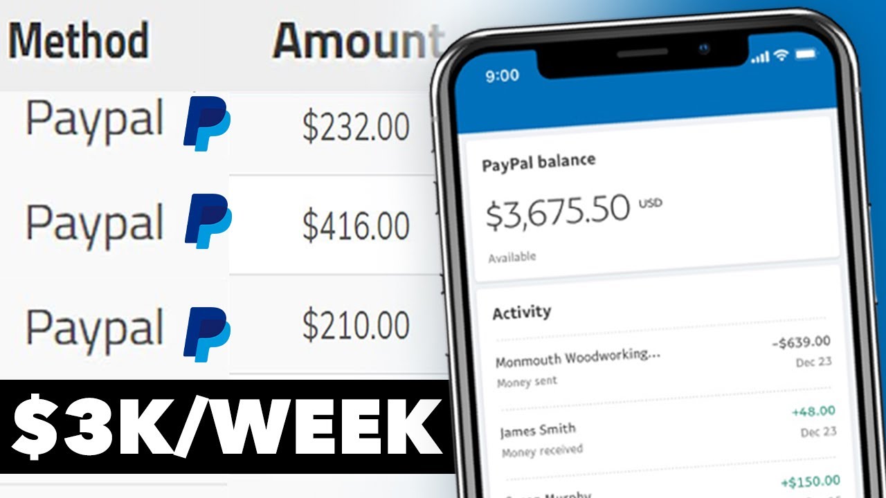 Easy Hack To Make $3000/Week In PayPal Money (PAYMENT PROOF) - YouTube