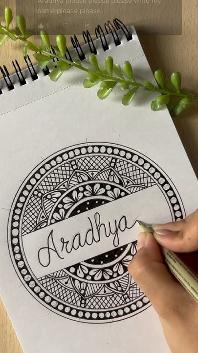 Easy mandala art🌷 |Name mandala|Simple mandala patterns|Mandala shorts ...