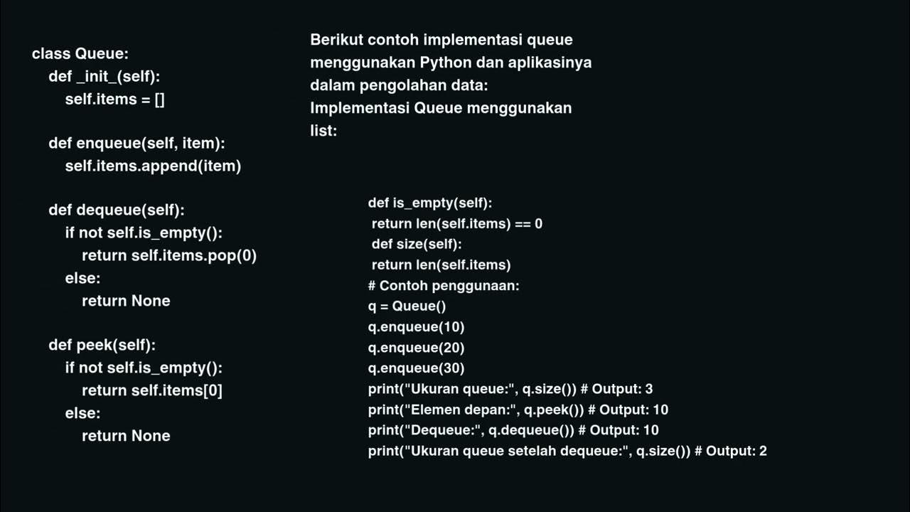 Memahami konsep struktur data Queue fungsi dan penggunaan Queue dalam pemrograman @CafeIT_heulaa ...