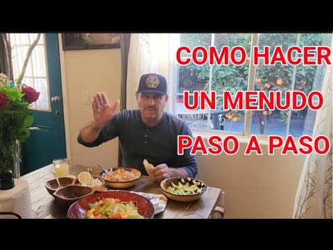 COMO HACER UN MENUDO PASO A PASO - YouTube