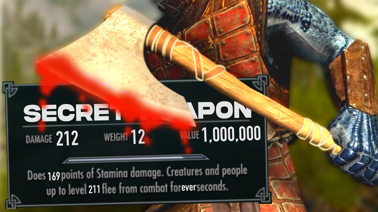 3 SECRET Unique Weapons in Skyrim... are they worth it?? - YouTube