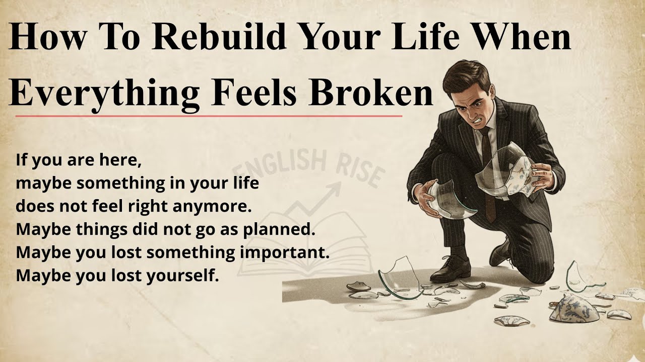 How To Rebuild Your Life When Everything Feels Broken || Improve Your ...