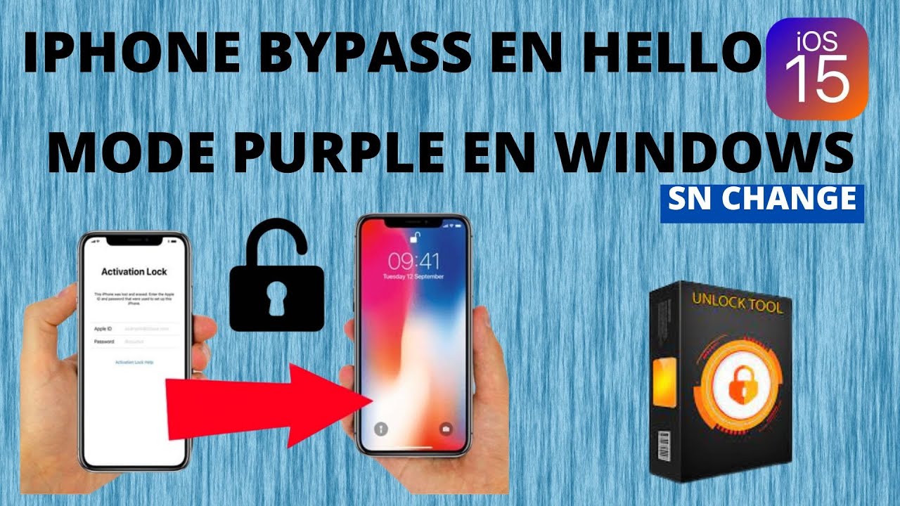 IPHONE EN HELLO IOS 15.7 BYPASS WIFI, MODE PURPLE, SN CHANGE, TODO EN ...