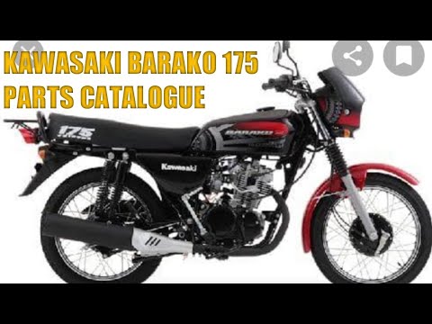 MOTORCYCLE PARTS CATALOGUE KAWASAKI BARAKO 175. - YouTube