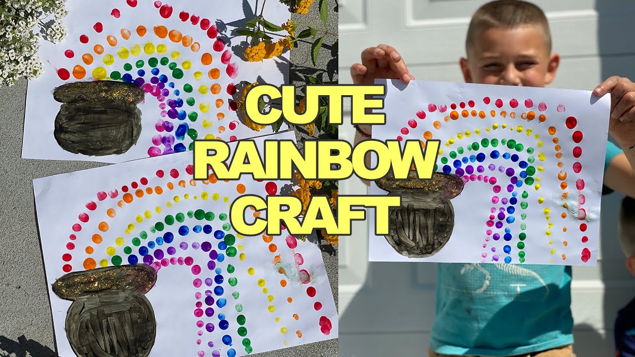 EASY & CUTE 🌈 Rainbow Craft For Kids | St Patrick's Day Homeschool ...