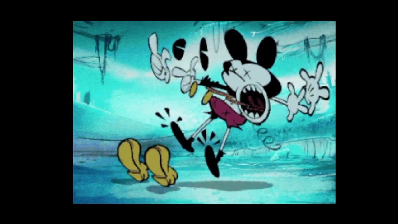 Mickey becoming scared - YouTube