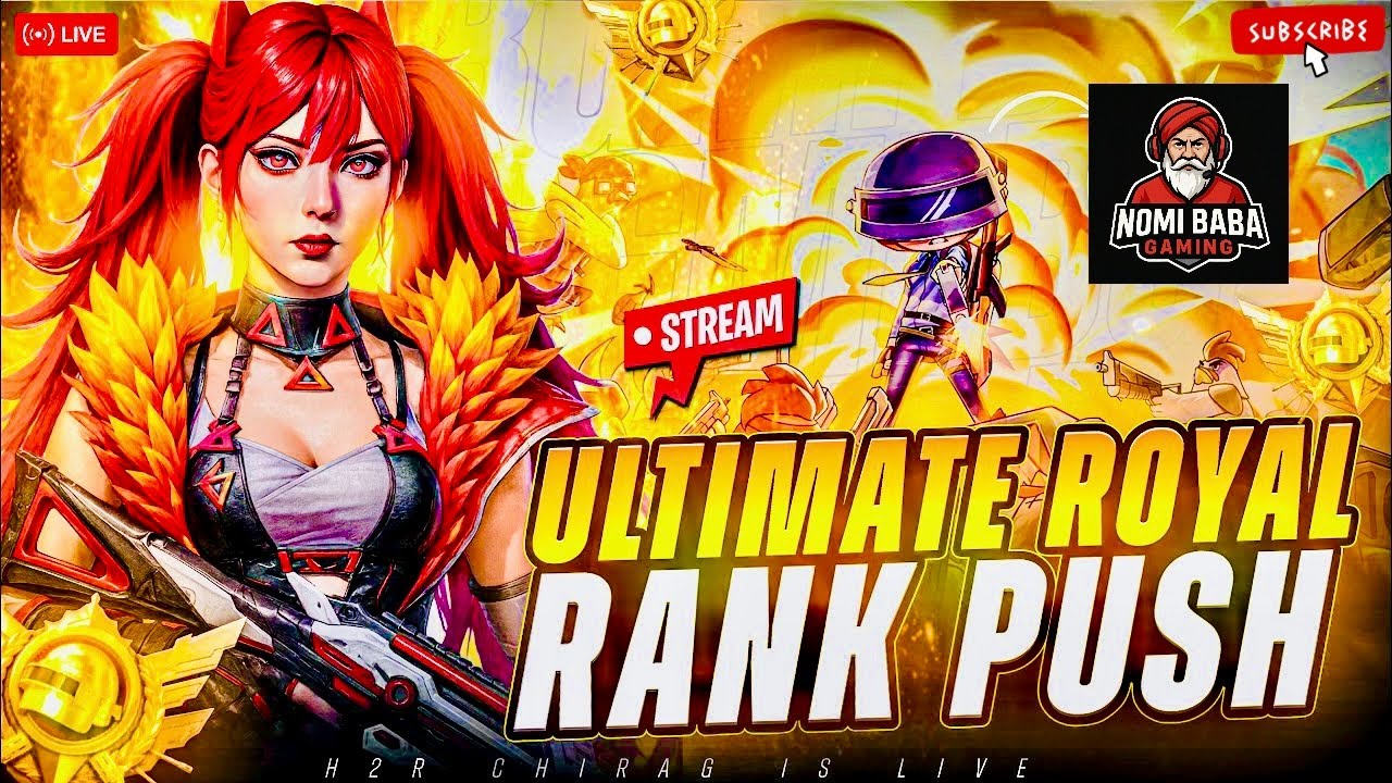 Baloch Bhai Live Pubg Mobile Live Ultimate Royal Rank Push Full Masti ...
