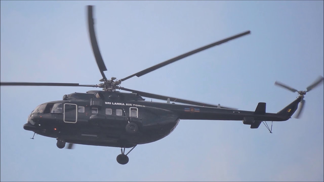 Sri Lanka Air Force MI-17 - YouTube