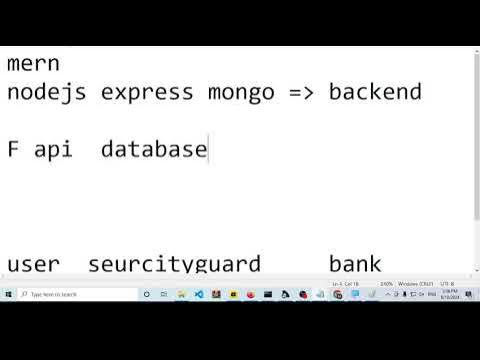 NODEJS API BACKEND CLASSES BATCH 3 - YouTube