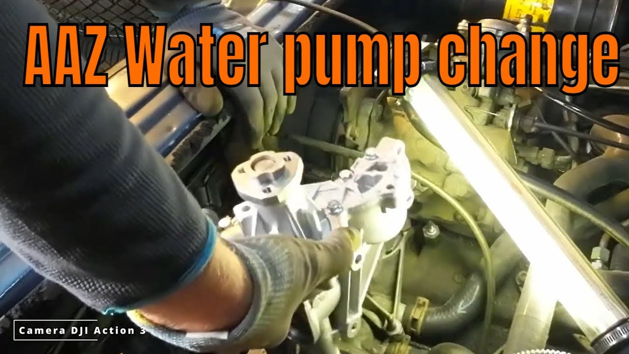 Changing the water pump on my JX 1,6 AAZ 1,9 TD vanagon T3 - YouTube