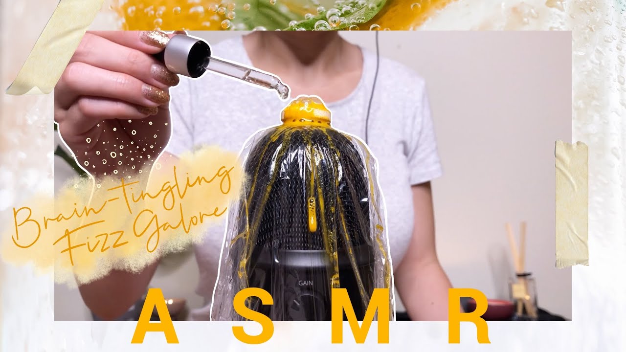 BRAIN-TINGLING FIZZ GALORE (ASMR)💥 / Relaxing Fizzing Sounds On & Off ...