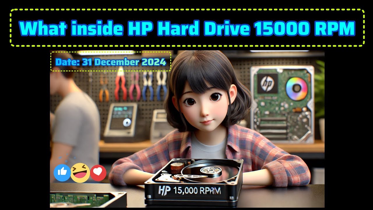 What inside of HP Hard Disk Drives 15000 RPM Rotation Speed ? @YT ...