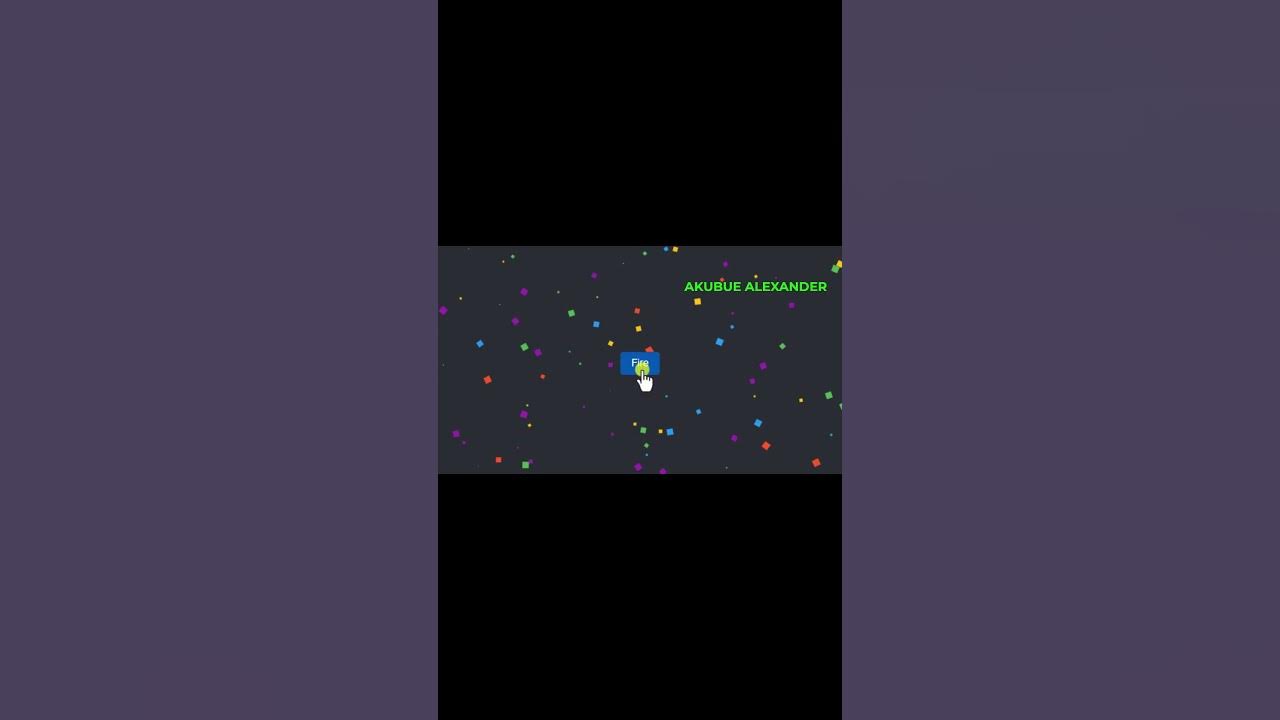 How to Create Party Confetti Cannon Effect with HTML, CSS, & JavaScript #coding #webdesign - YouTube