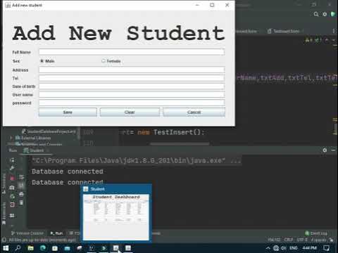 Java with Intellij create add new record form - YouTube