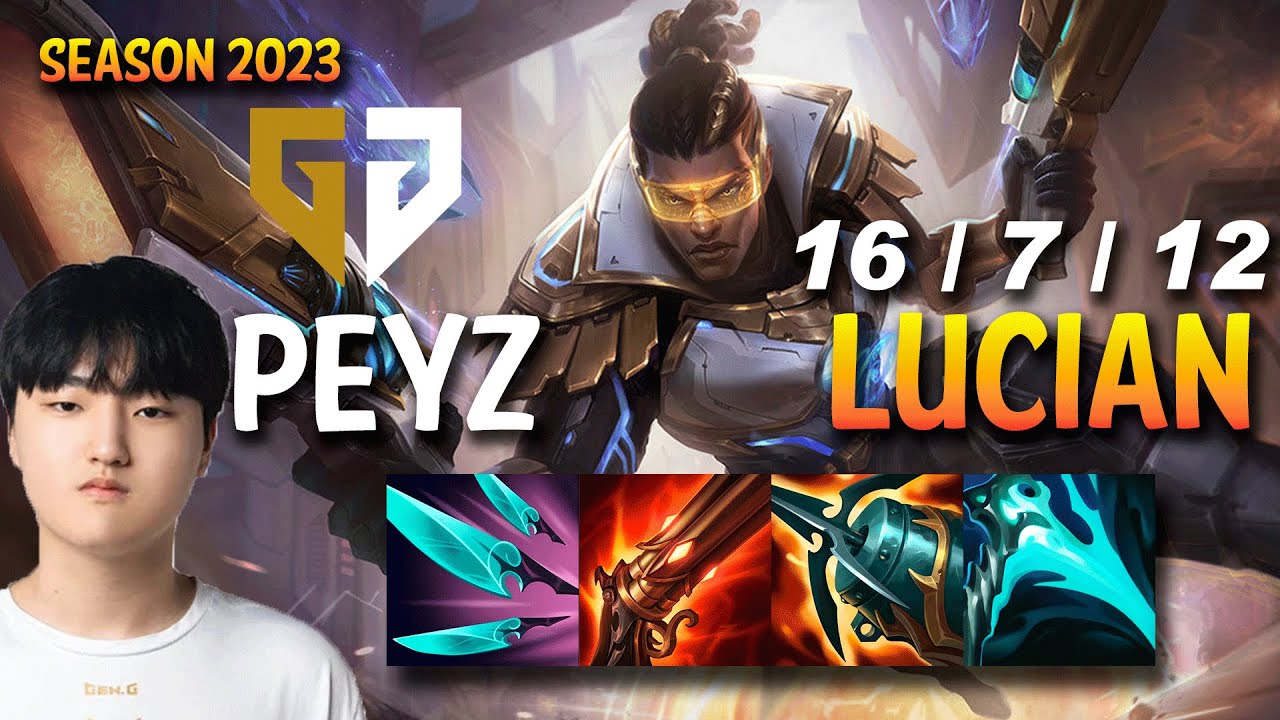 Gen Peyz Lucian Vs Kogmaw Adc Kr Ranked Youtube