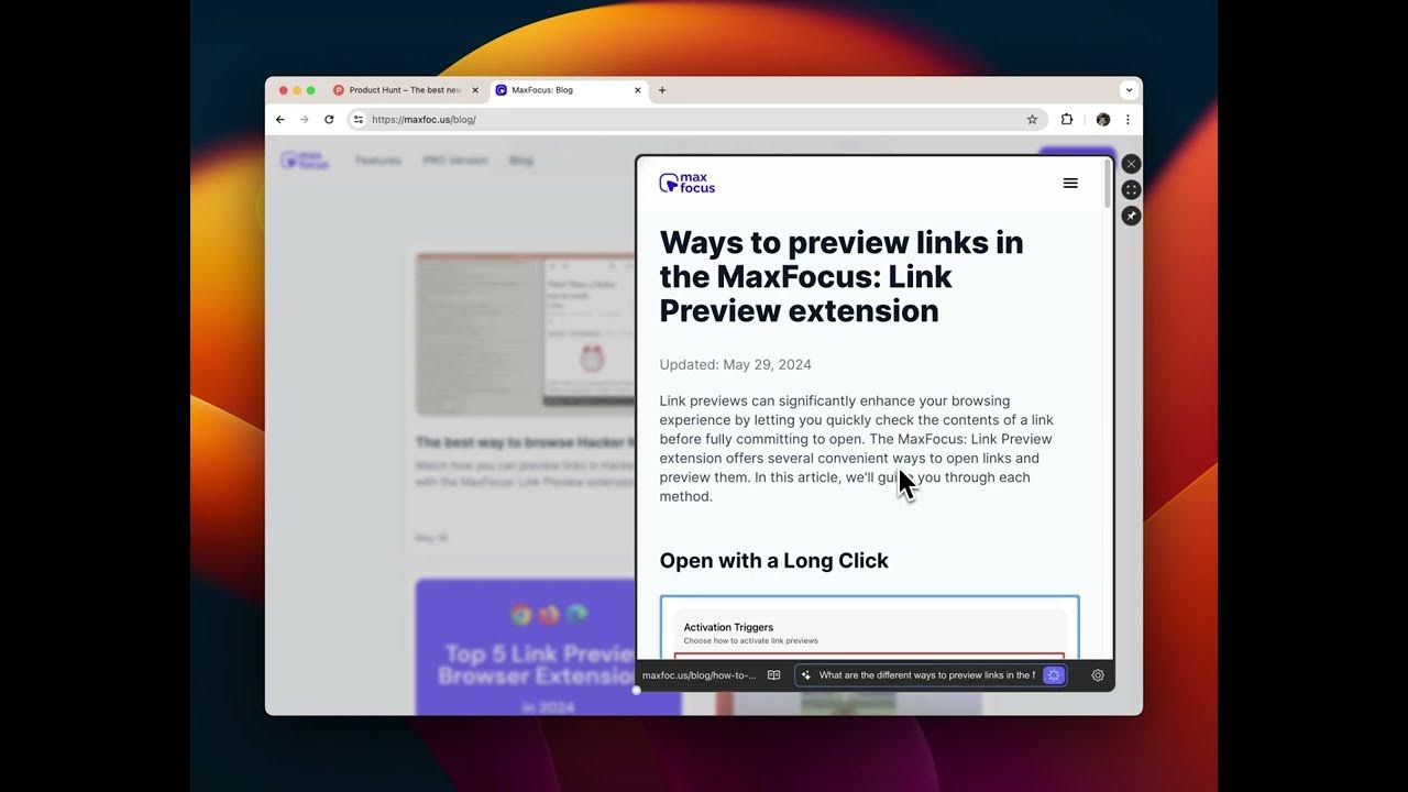How to use AI in MaxFocus: Link Preview extension - YouTube