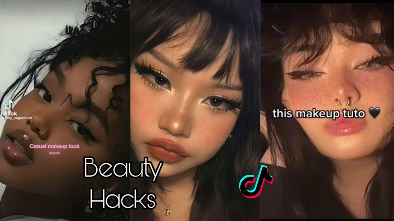 beauty hacks tik tok compilation |makeup tips,skincare,eyeliner ...