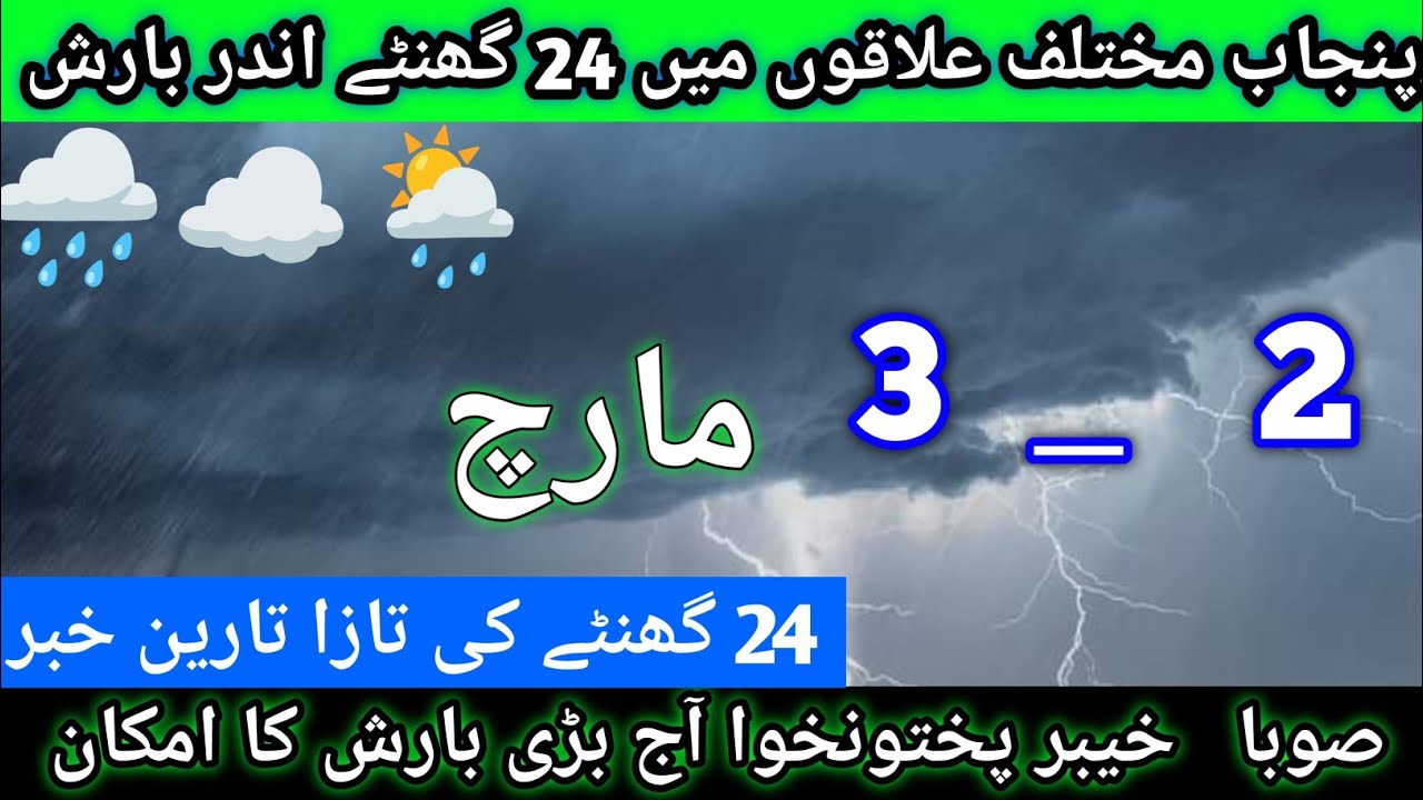 Weather update today panjab latest report kpk weather update today ...