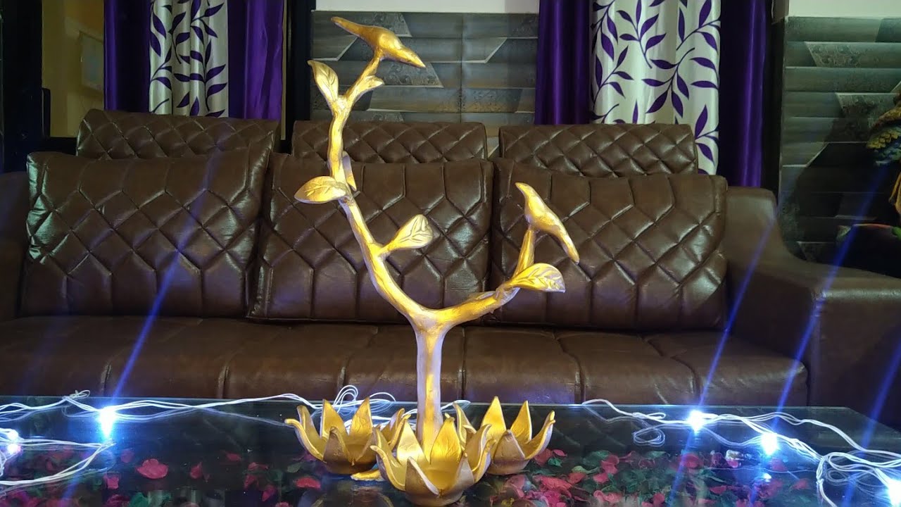 EASY DIY HOME DECOR SHOWPIECE | diy Home decor from waste material ...
