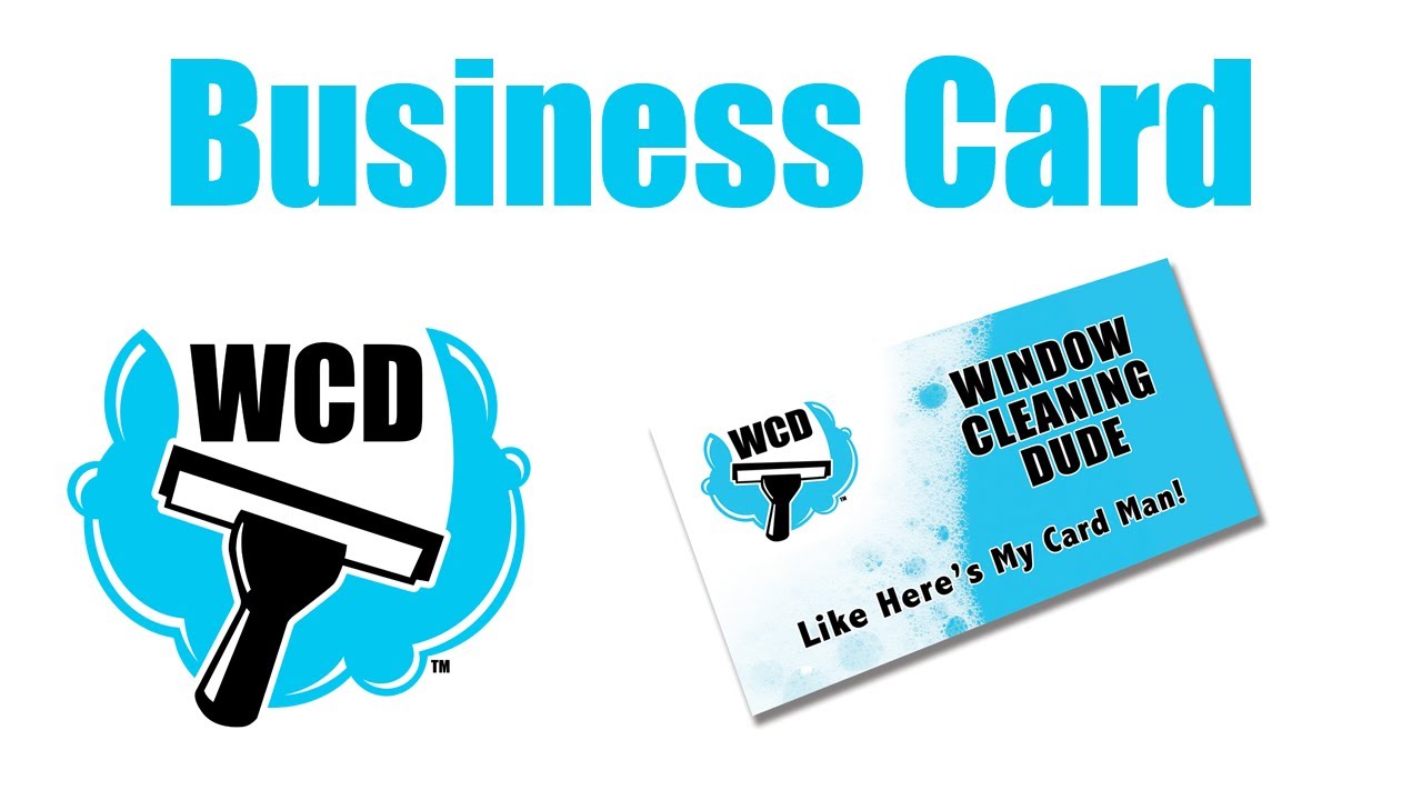 Window Cleaning Buisness Cards - YouTube